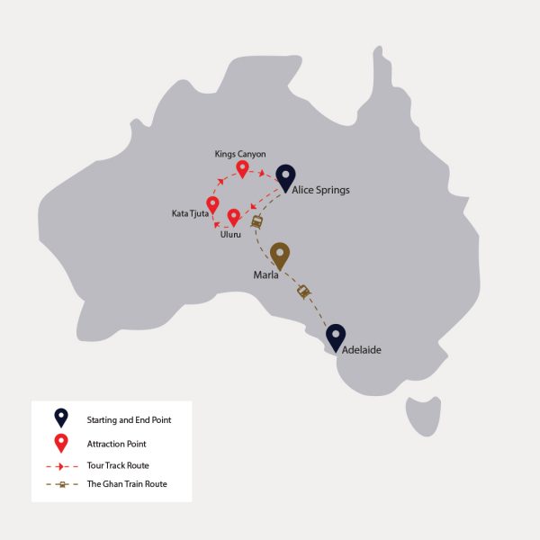 【The Ghan】Explore Adelaide & Uluru & Alice Springs 12 Days Package ...